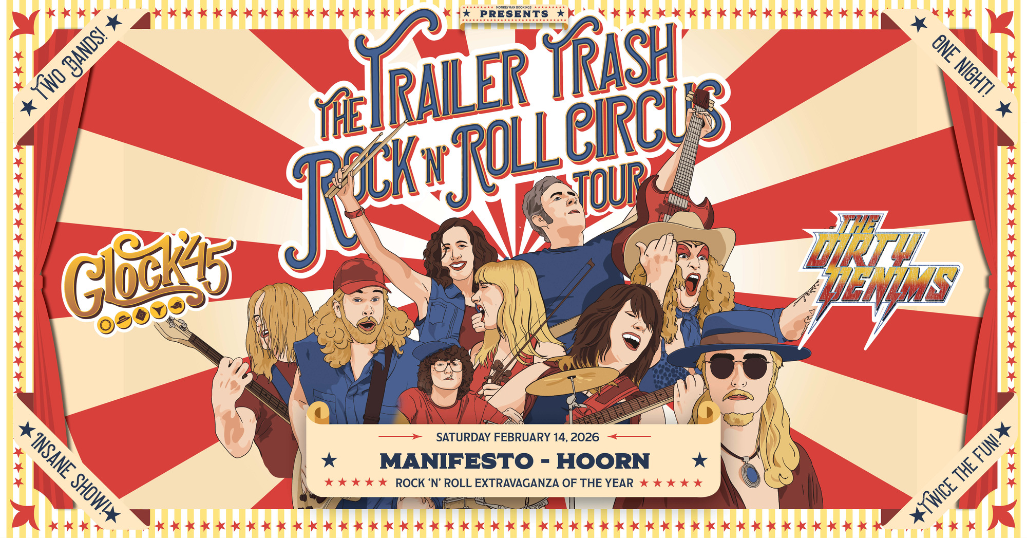 Glock '45 en The Dirty Denims met 'The Trailer Trash Rock ‘n’ Roll ...